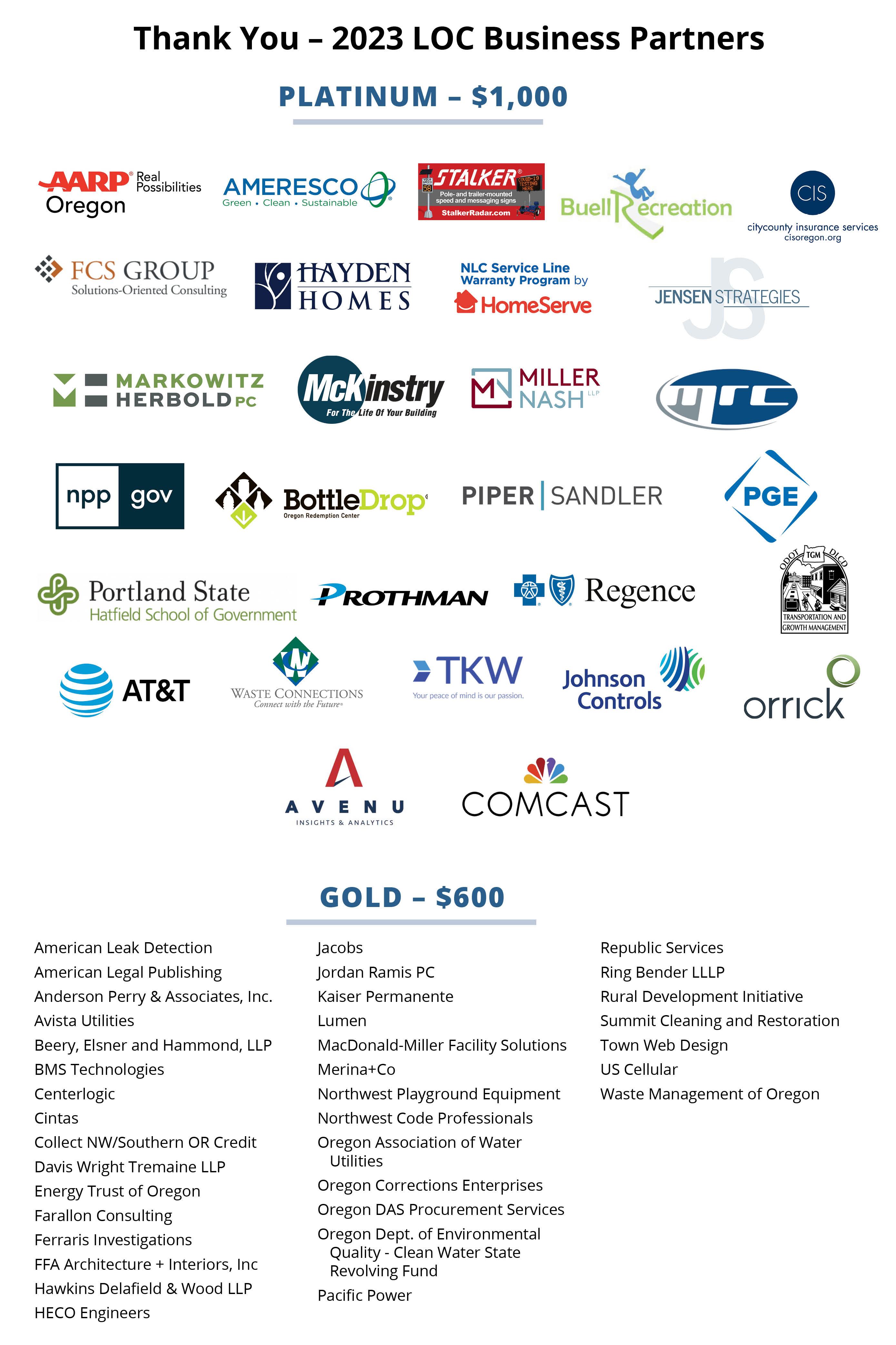 Business Partner Program :: League of Oregon Cities