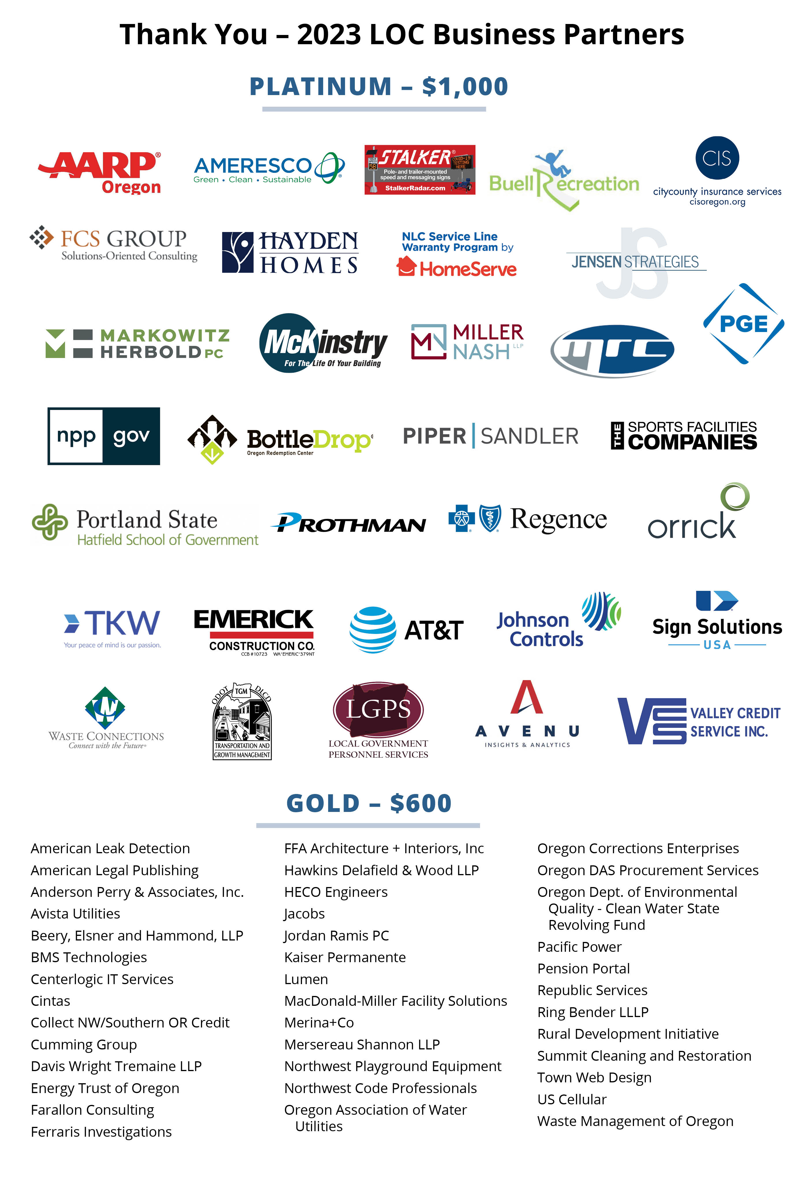 Business Partner Program :: League of Oregon Cities